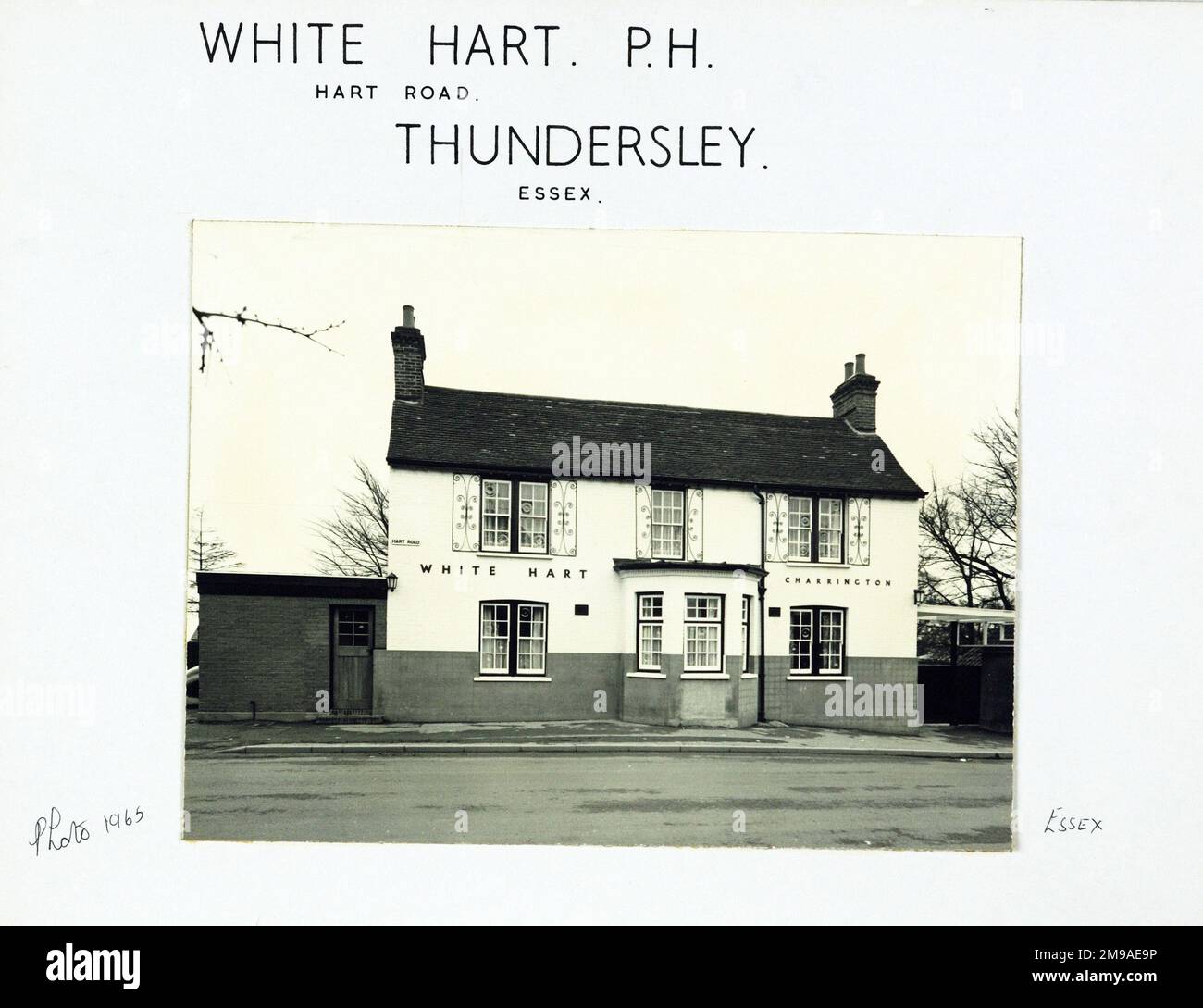 Photograph of White Hart PH, Thundersley, Essex. The main side of the ...