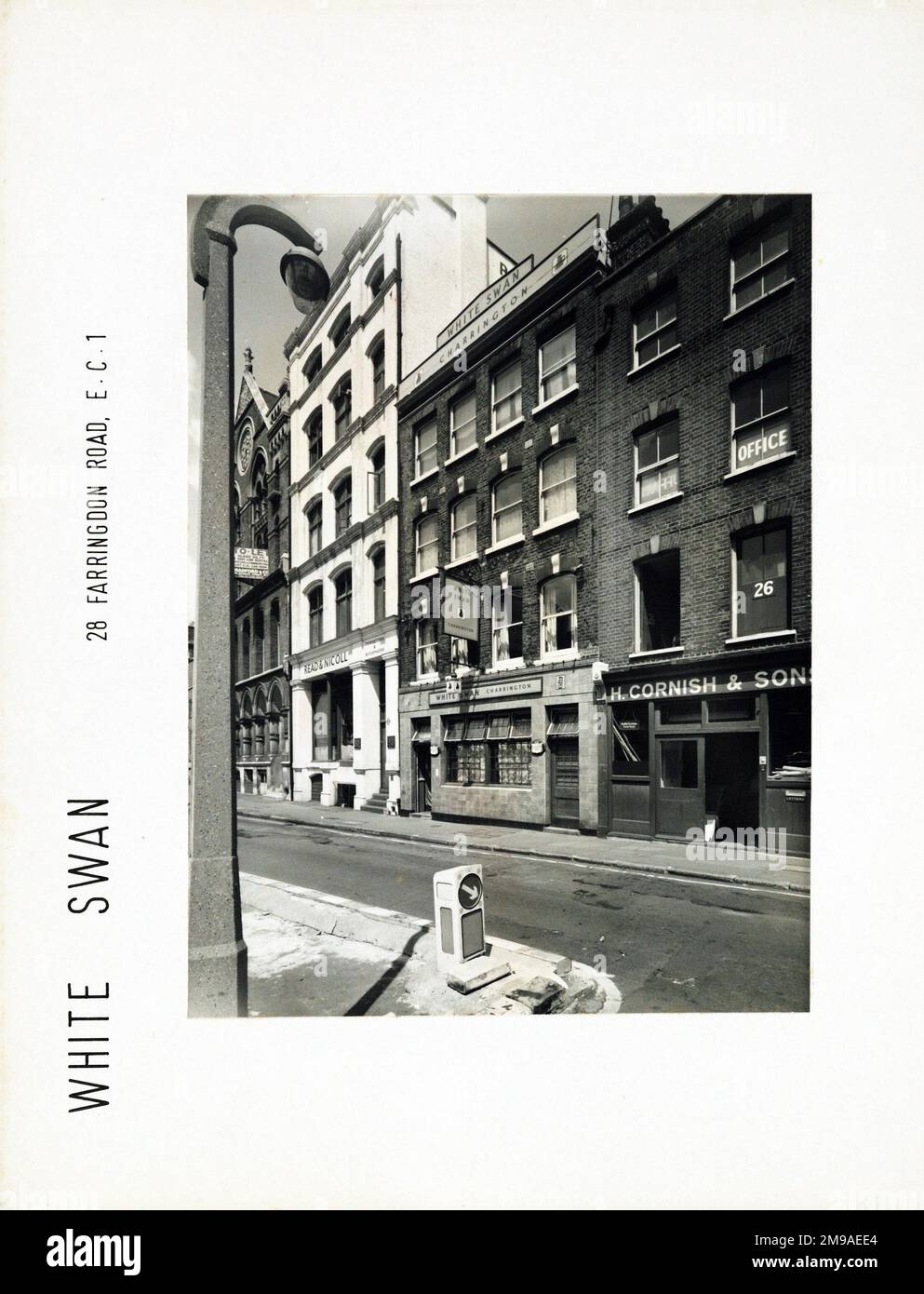 Photograph of White Swan PH, Clerkenwell, London. The main side of the ...