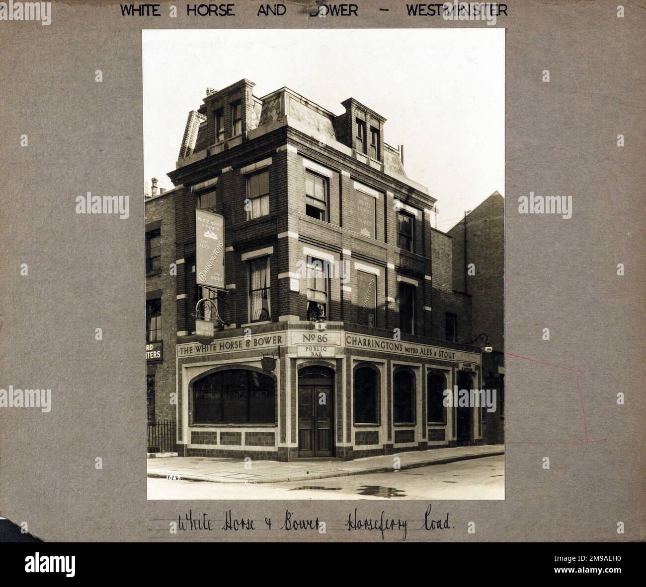 Photograph of White Horse & Bower PH, Westminster, London. The main ...