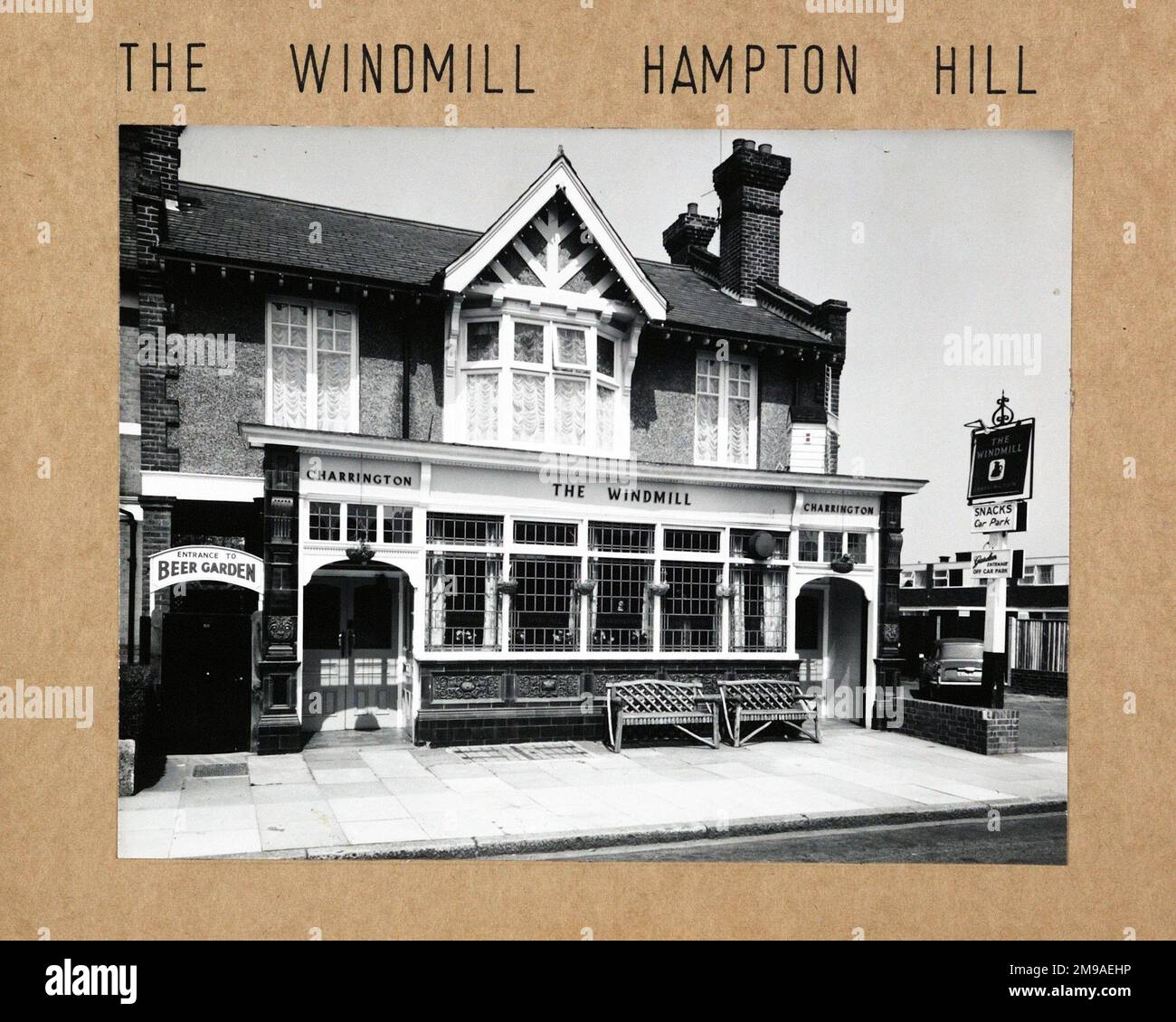 Photograph of Windmill PH, Hampton Hill, Greater London. The main side ...