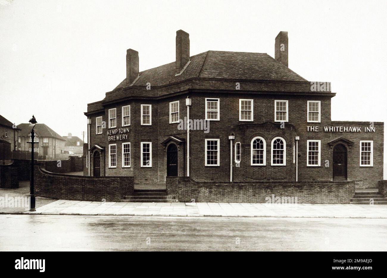 Photograph of Whitehawk Inn, Brighton, Sussex. The main side of the ...
