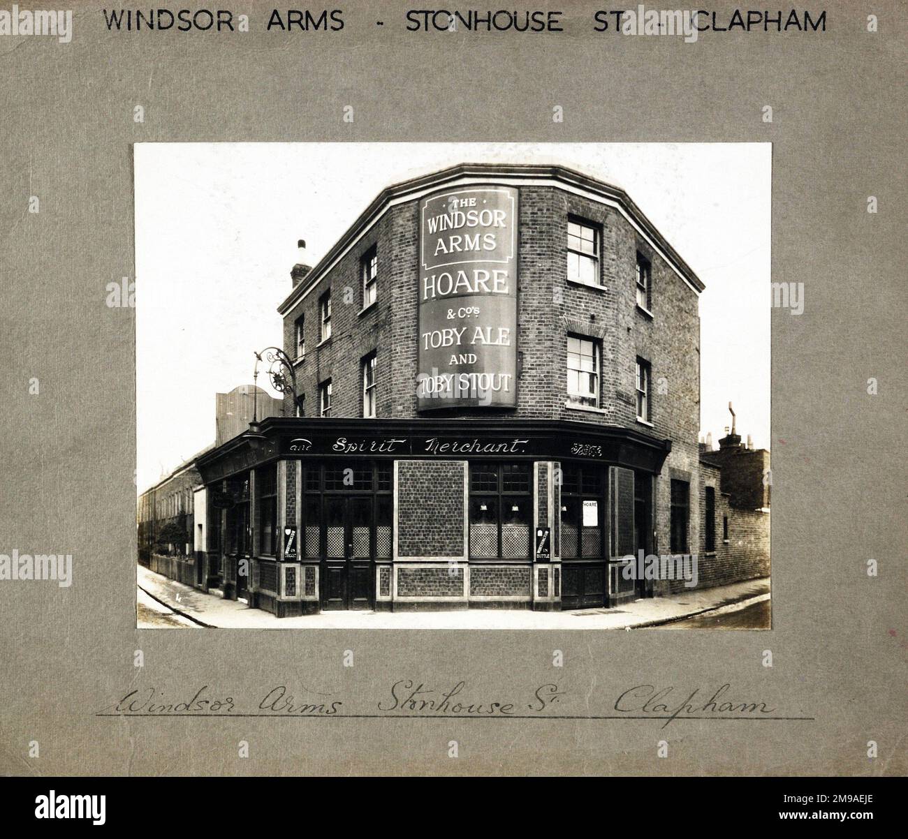 Photograph of Windsor Arms, Clapham, London. The main side of the print ...