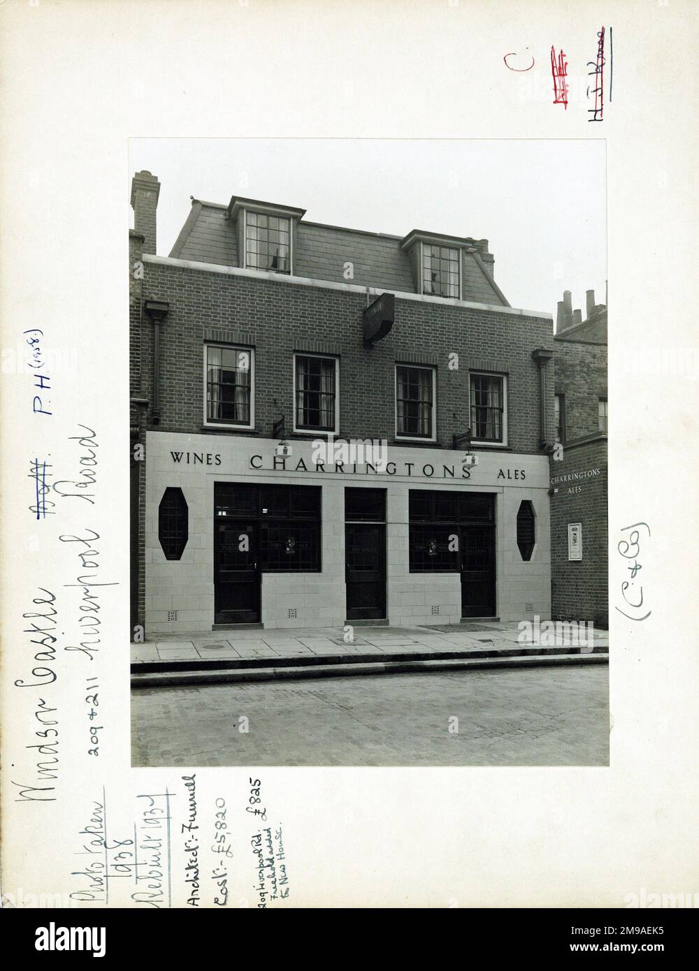 Photograph of Windsor Castle PH, Islington (New), London. The main side ...