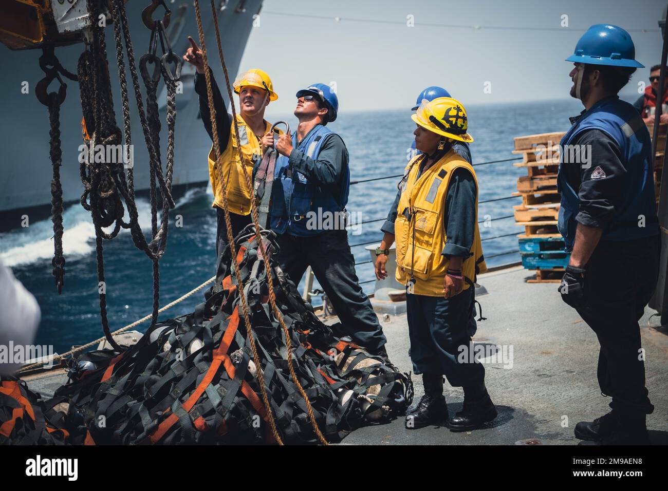 220515-N-TT059-1174 GULF OF OMAN (May 15, 2022) Seaman Johnny Nichols ...