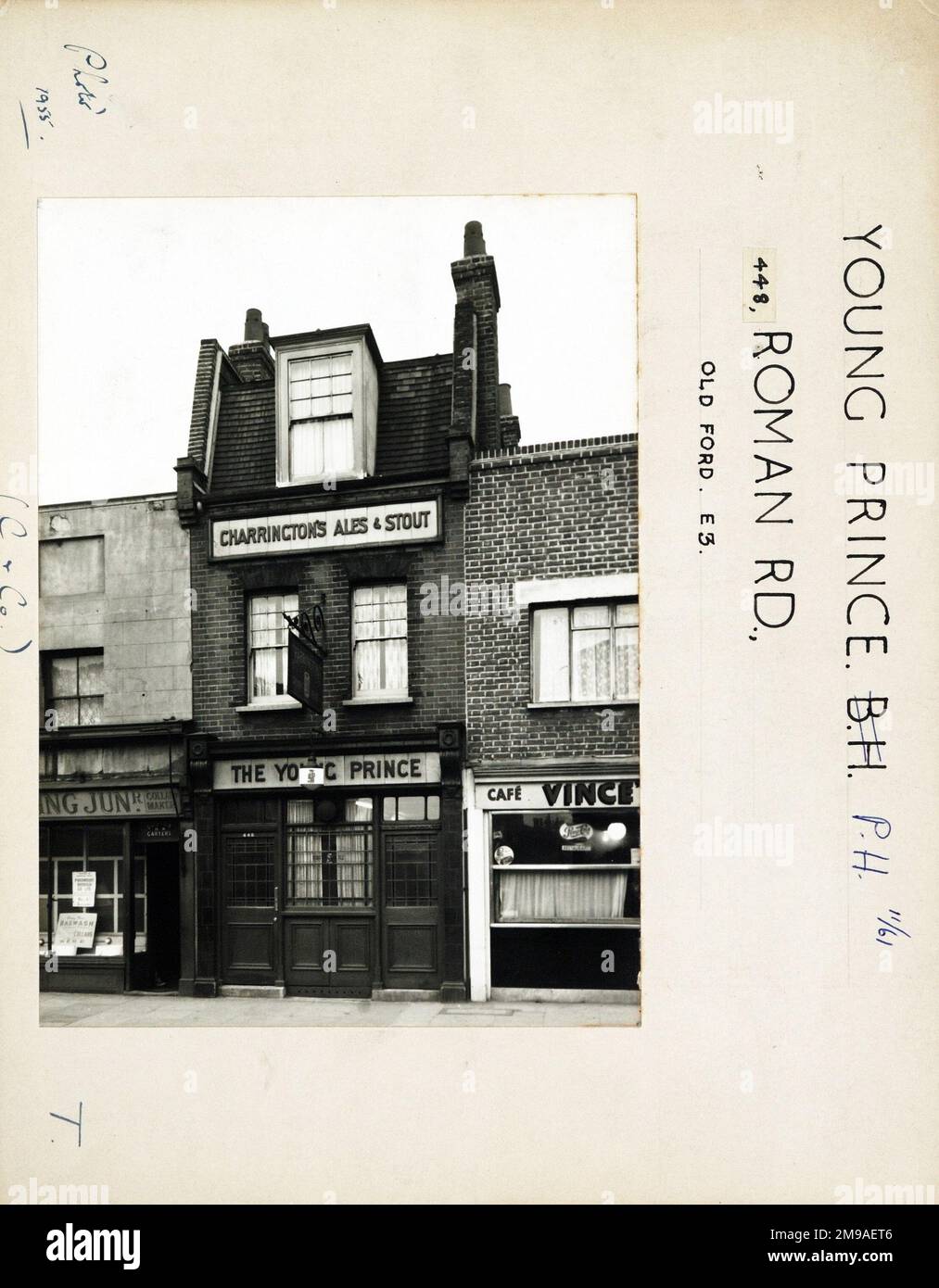 Photograph of Young Prince PH, Old Ford, London. The main side of the ...