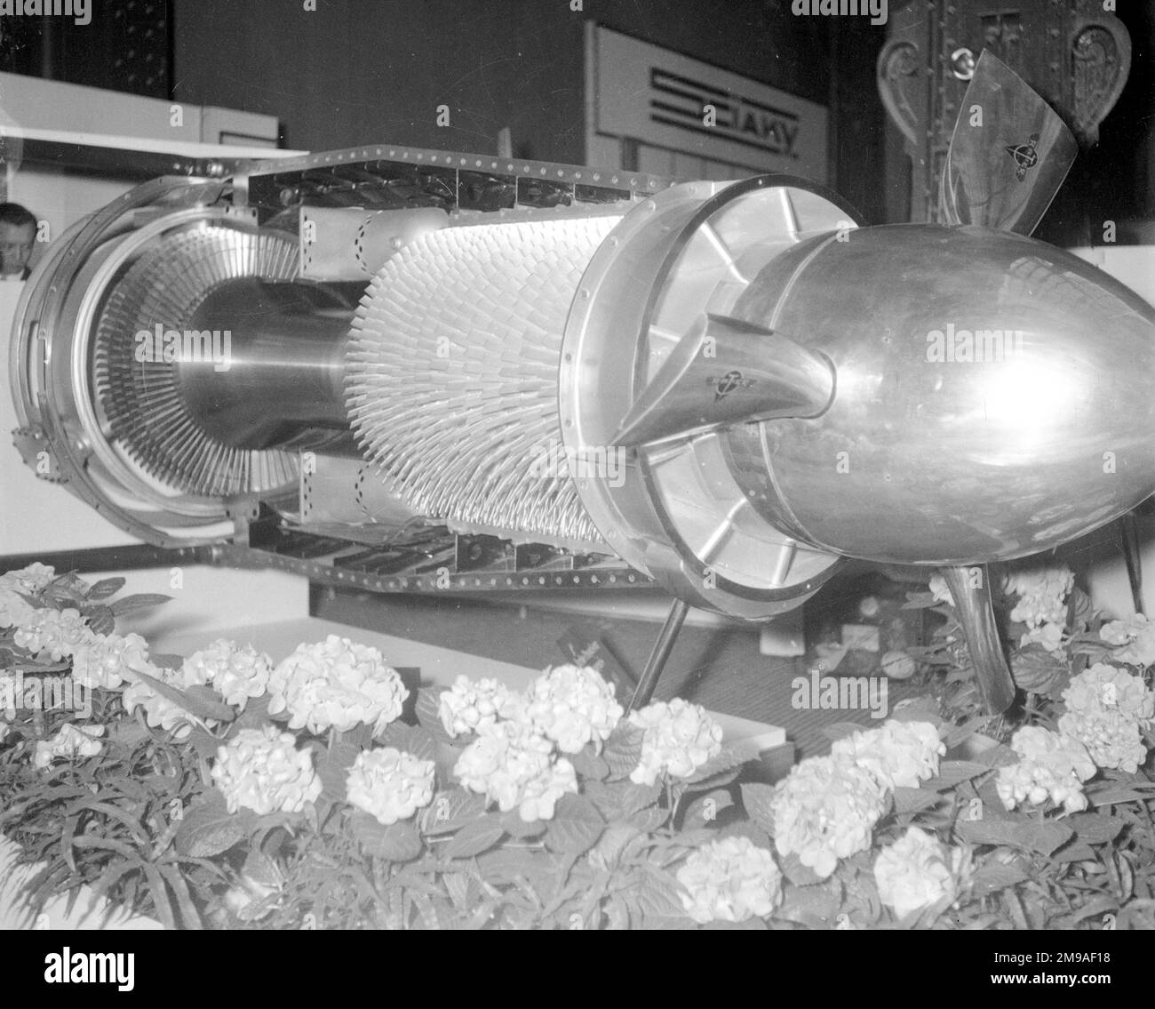 SOCEMA TGA-01 turboprop at the XVIIIeme Salon Aeronautique du Paris ...