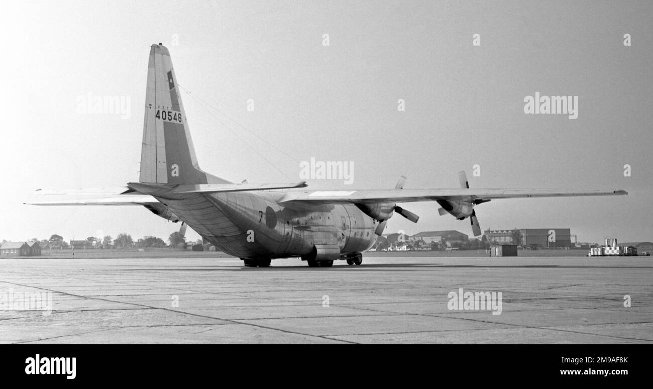 Flygvapnet - Lockheed C-130E Hercules 40546 (call-sign '7'), at RAF ...