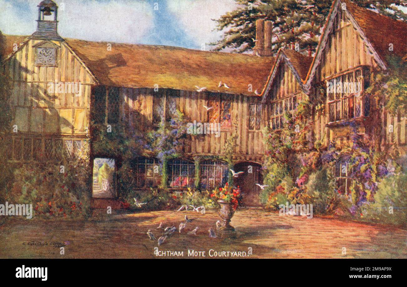 Ightham Mote, Kent - a medieval moated manor house - The Courtyard ...