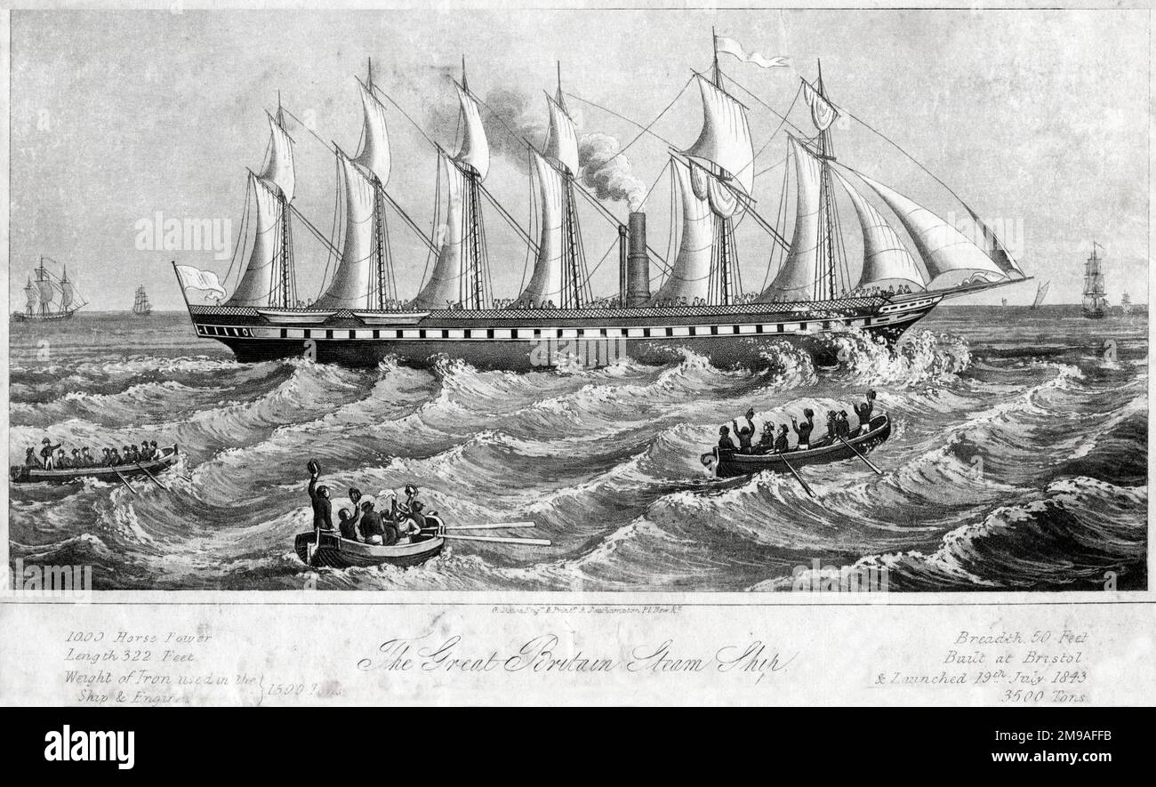 Isambard kingdom brunels steam ship hi-res stock photography and images ...