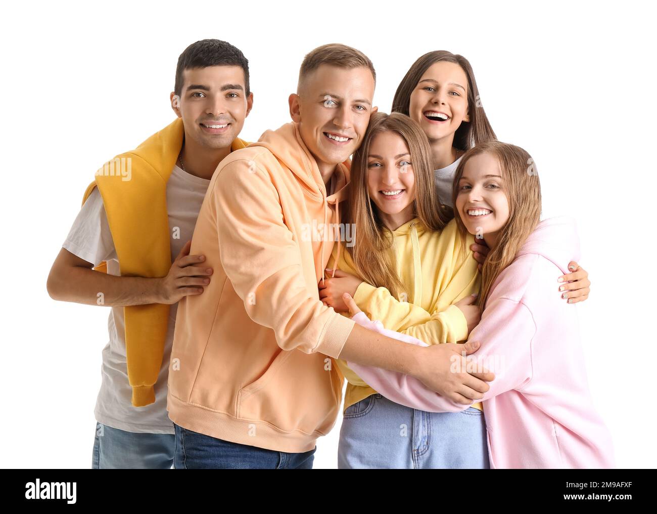 Group hug friends Cut Out Stock Images & Pictures - Alamy