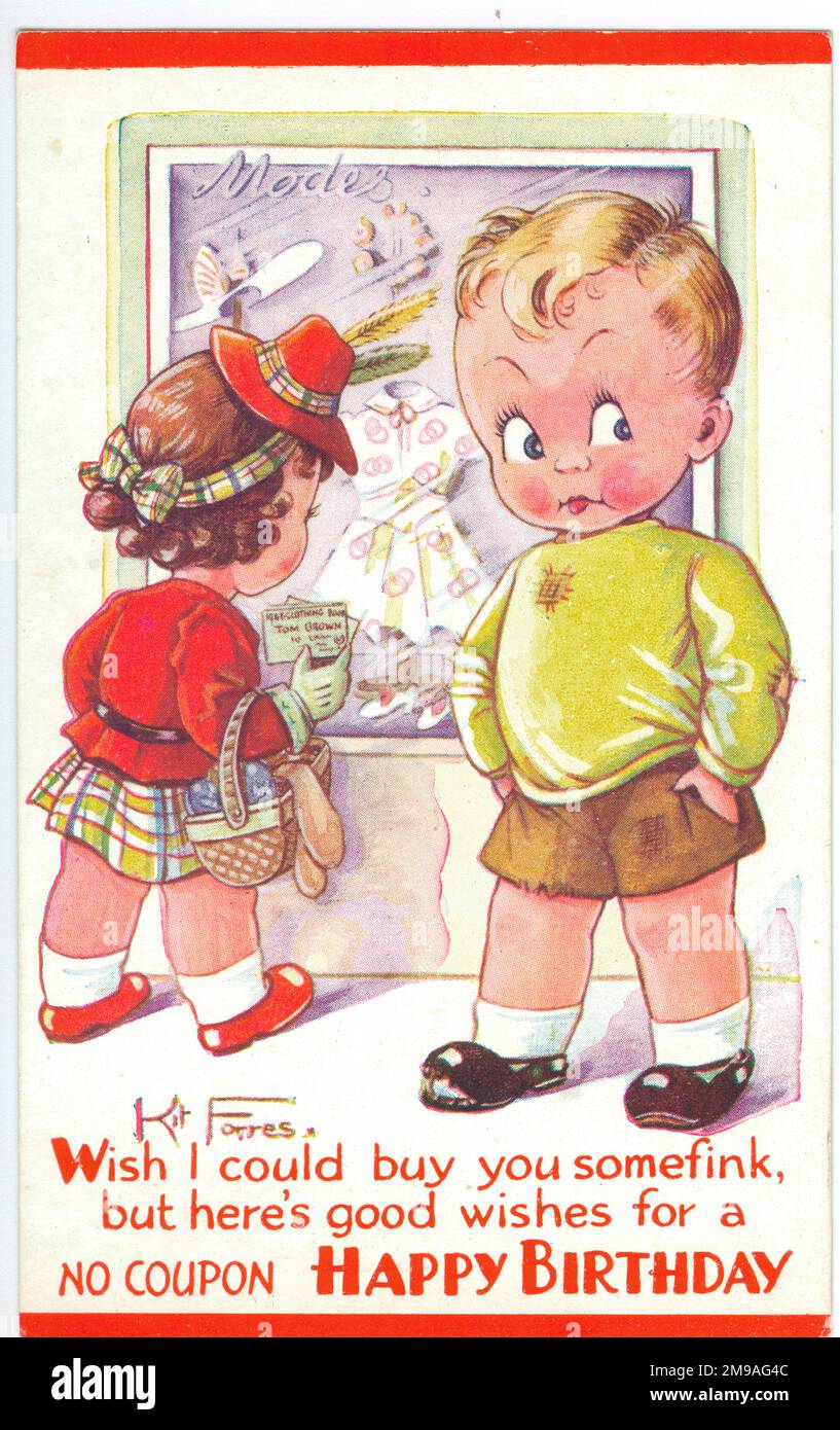 The Caption has the little boy saying that he has no money AND cannot ...