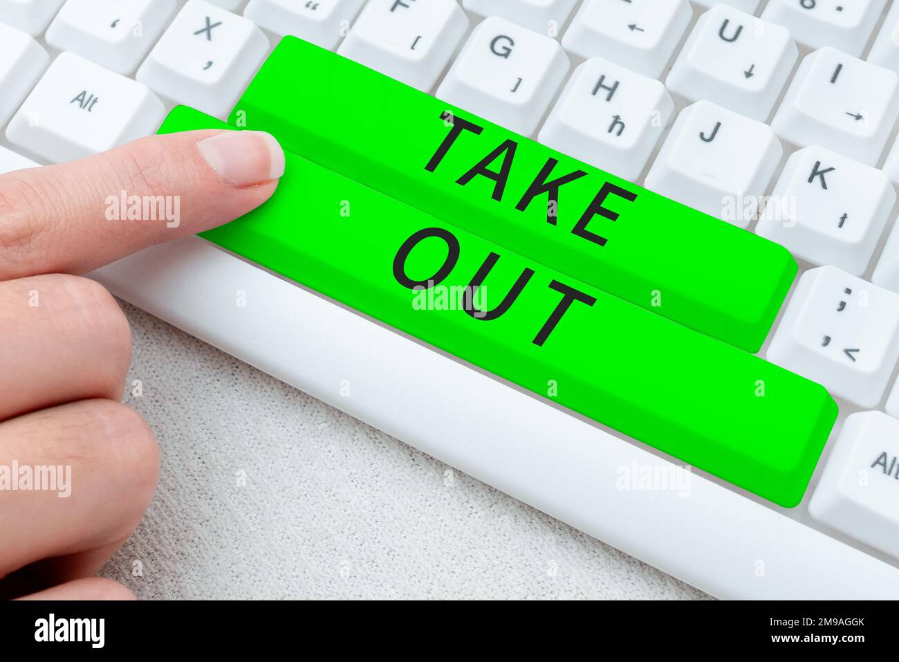 Conceptual display Take Out, Business approach the act of taking out ...