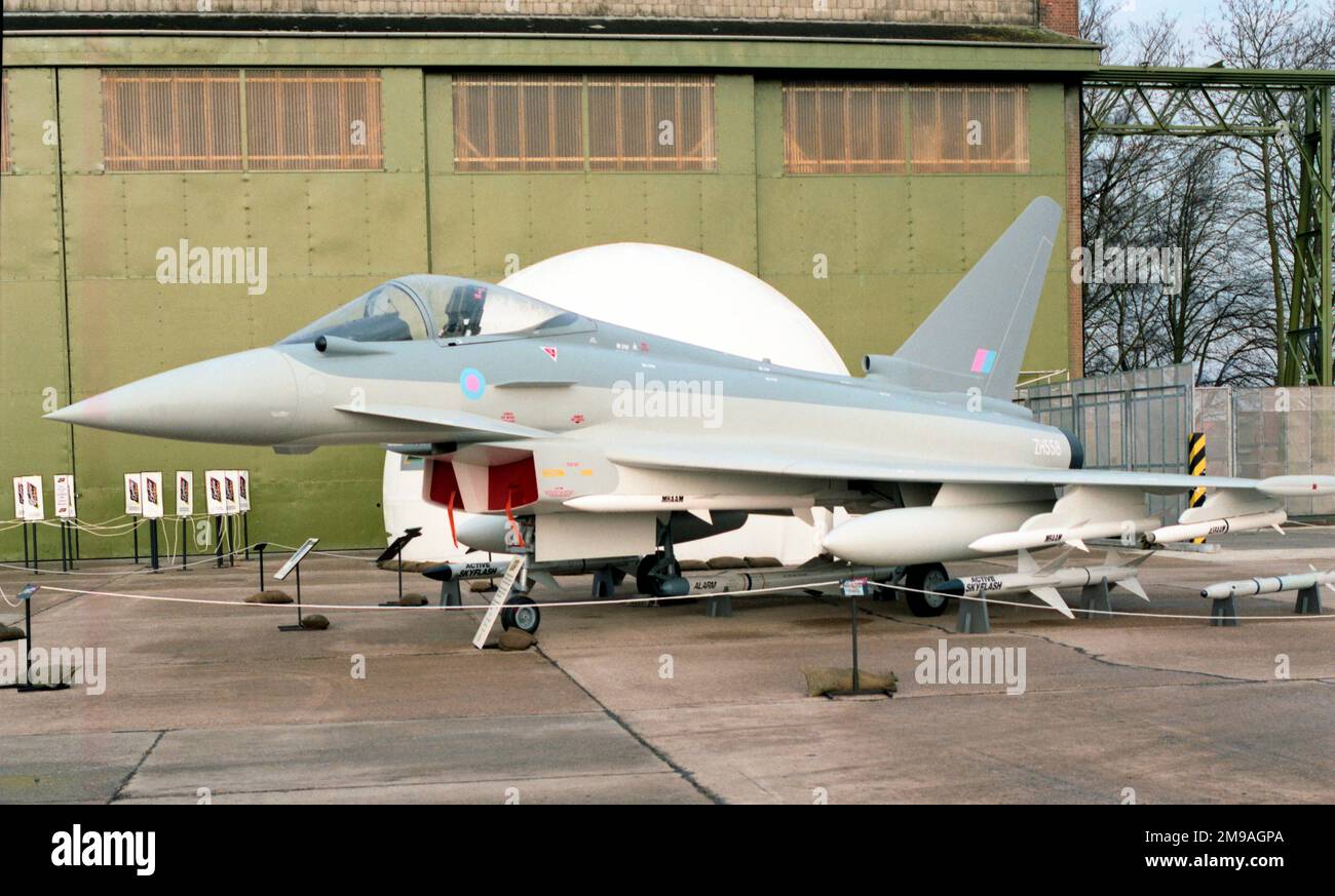 Eurofighter EFA2000 replica 'ZH558' at RAF Marham for an air display ...