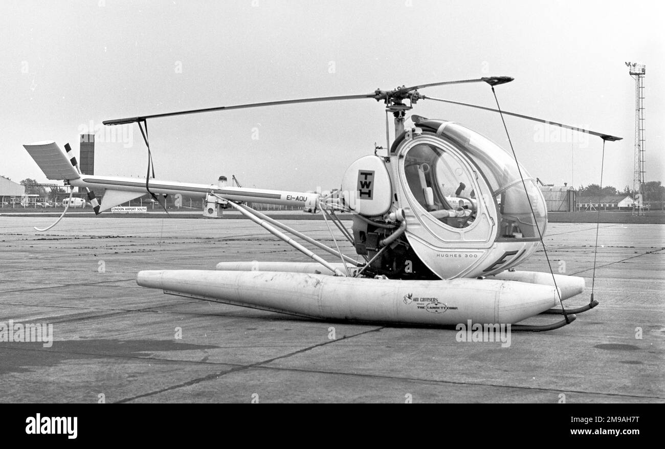 Hughes 300 EI-AOU of Trans World Helicopters at London Heathrow Airport ...