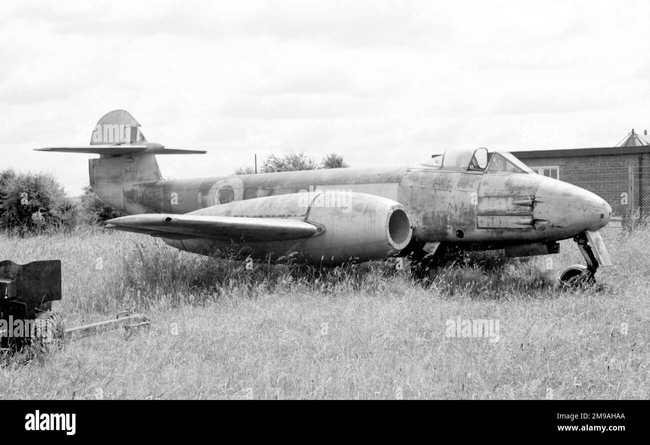 Gloster Meteor F.4 VT260, call-sign '67', in the decontamination ...
