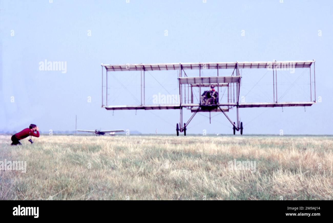 Bristol Boxkite replica, flying at Wainfleet for filming of 'Those ...