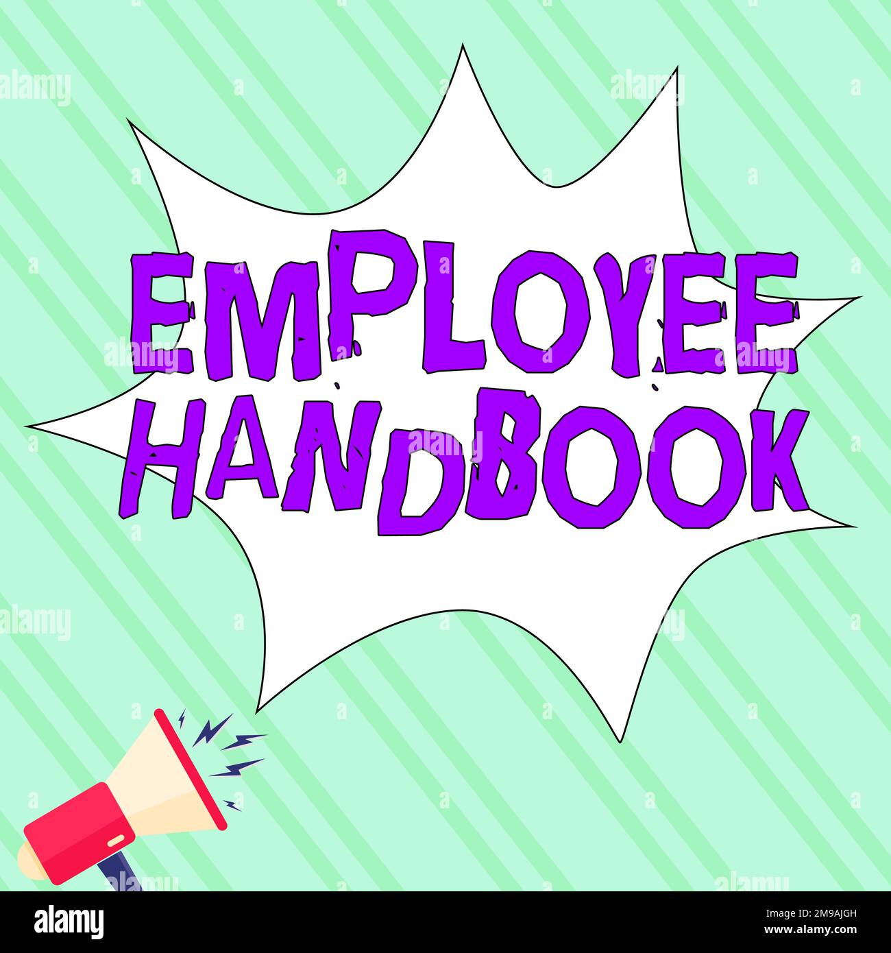 Text sign showing Employee Handbook. Word Written on Document that ...