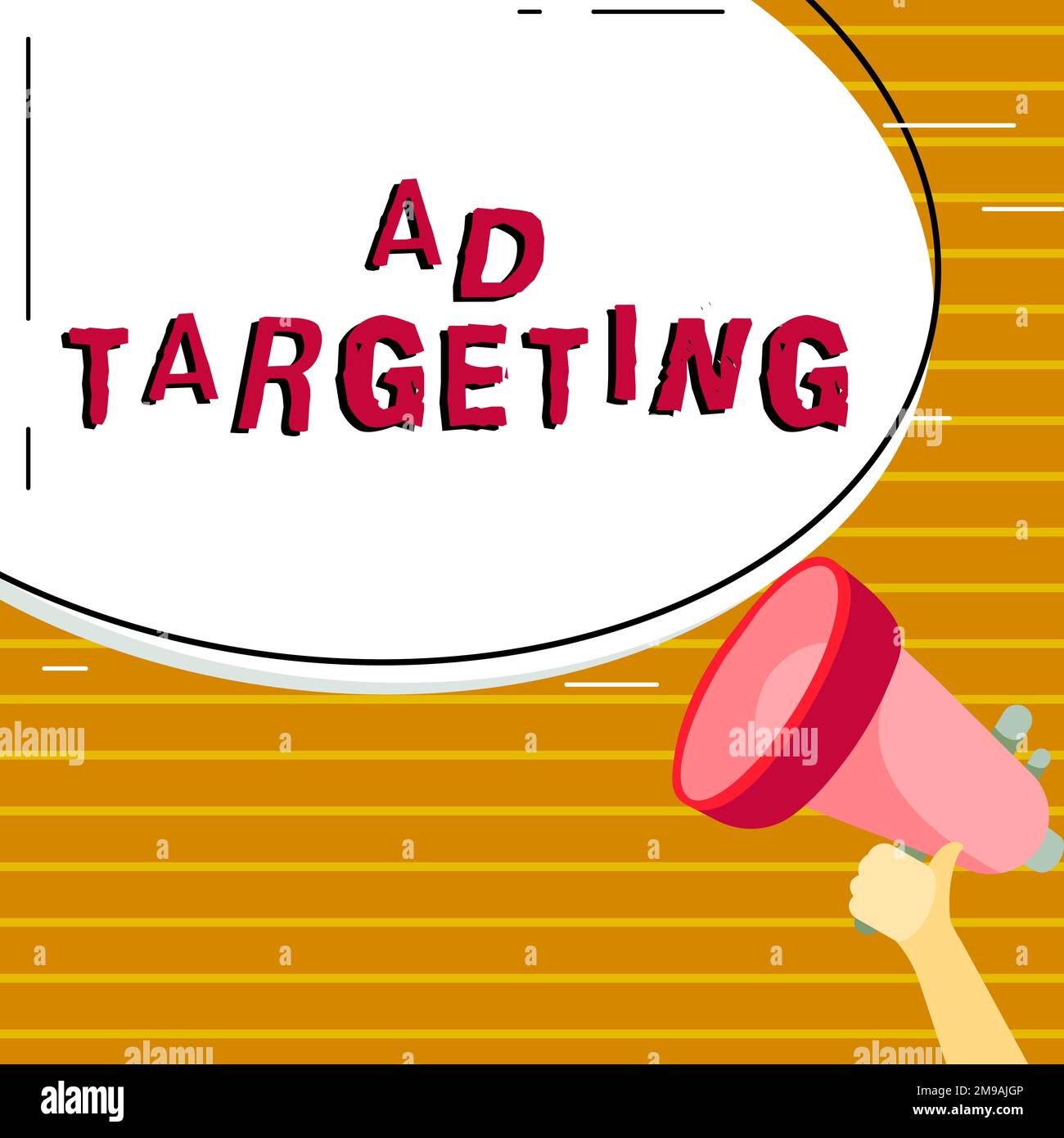 Inspiration showing sign Ad Targeting. Business showcase target the ...