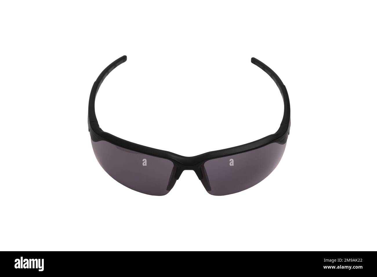 Modern goggles for eye protection. Glasses with plastic frames and ...