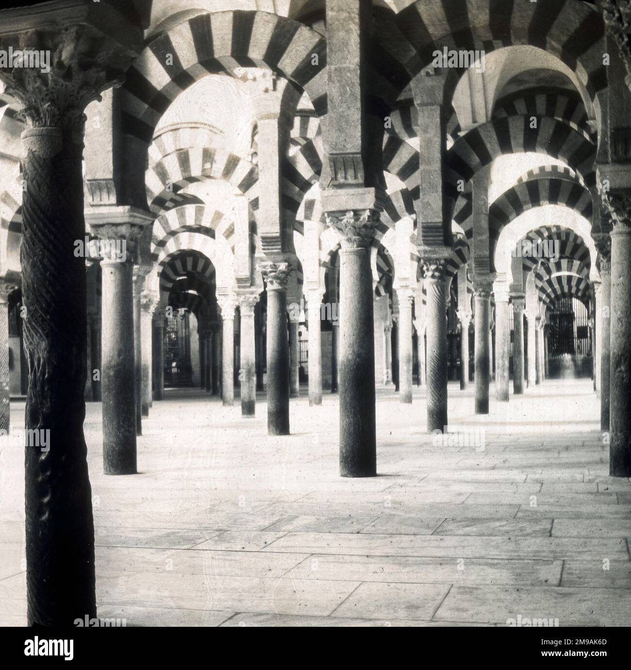 Arches in the Cathedral of Cordoba, also called The Great Mosque of ...