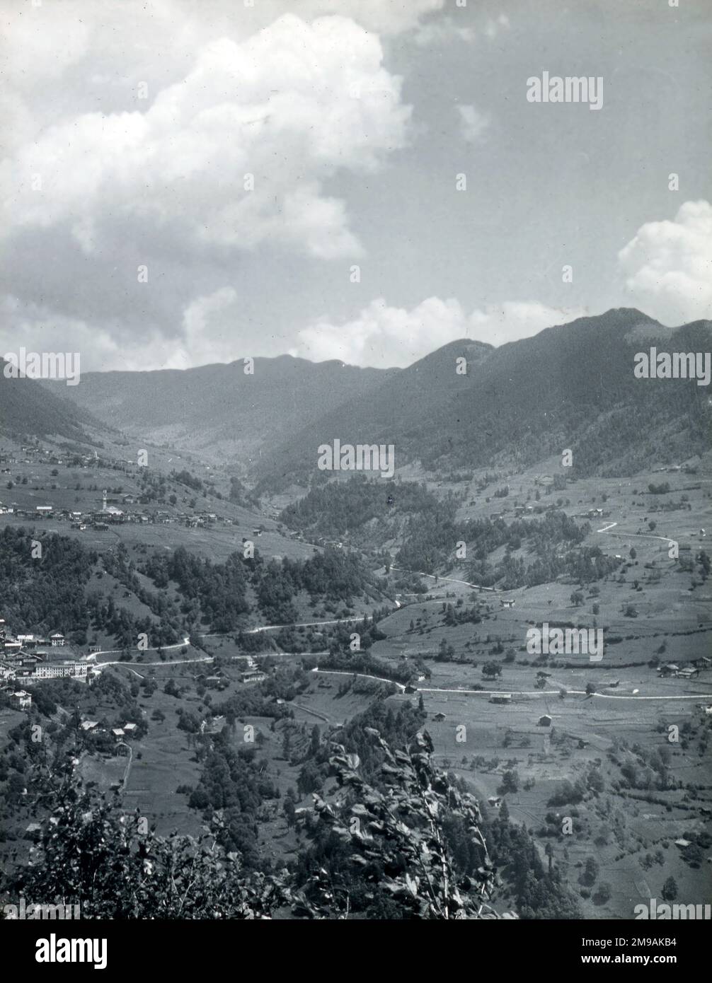 Alpine Valley scenery Stock Photo - Alamy