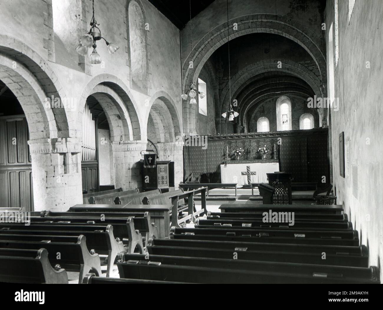 Interior and altar in a church hi-res stock photography and images - Alamy