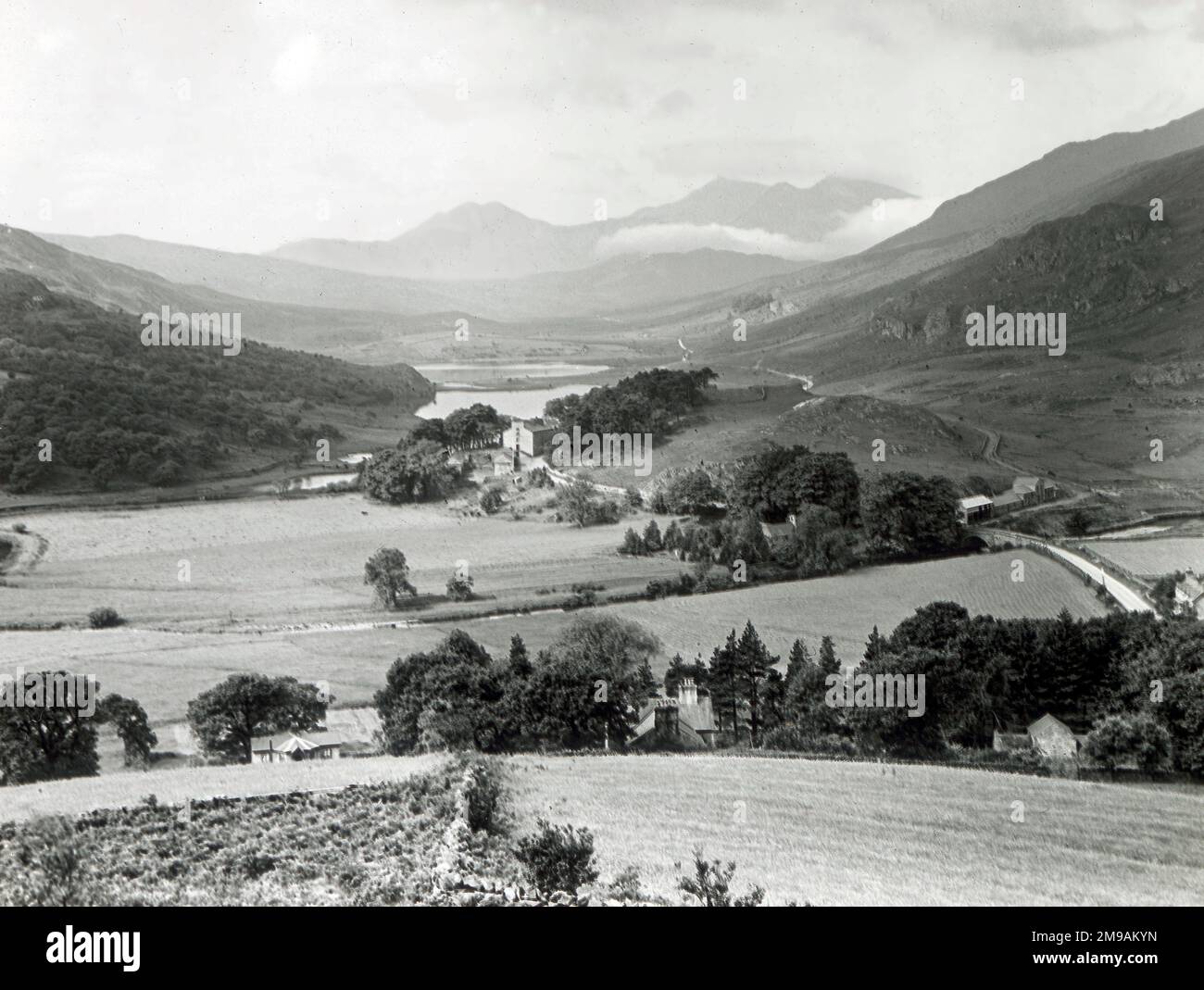Spectacular valley, Snowdonia National Park, North Wales Stock Photo ...