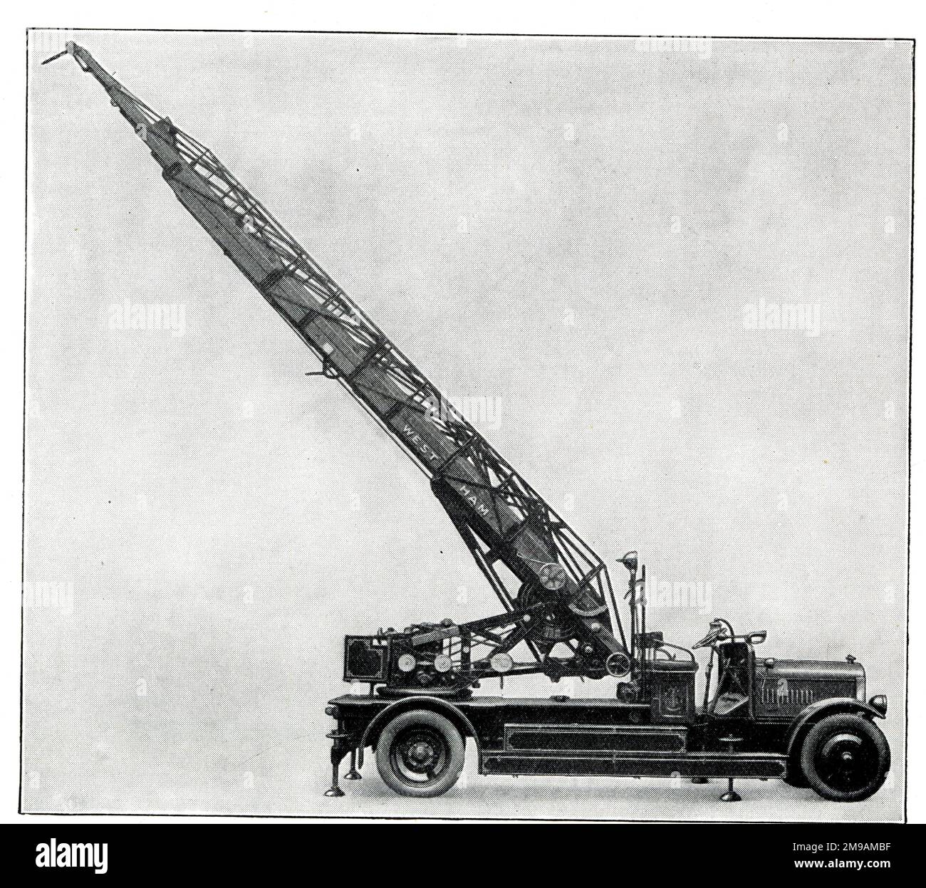 West Ham turntable combination fire engine and escape Stock Photo - Alamy