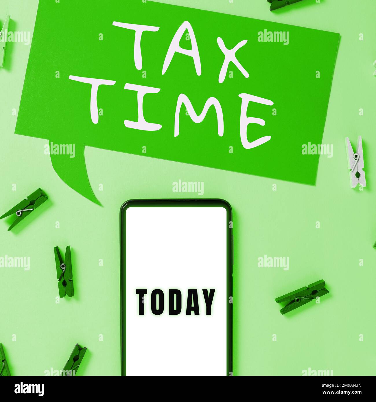 Text caption presenting Tax Time. Concept meaning compulsory ...