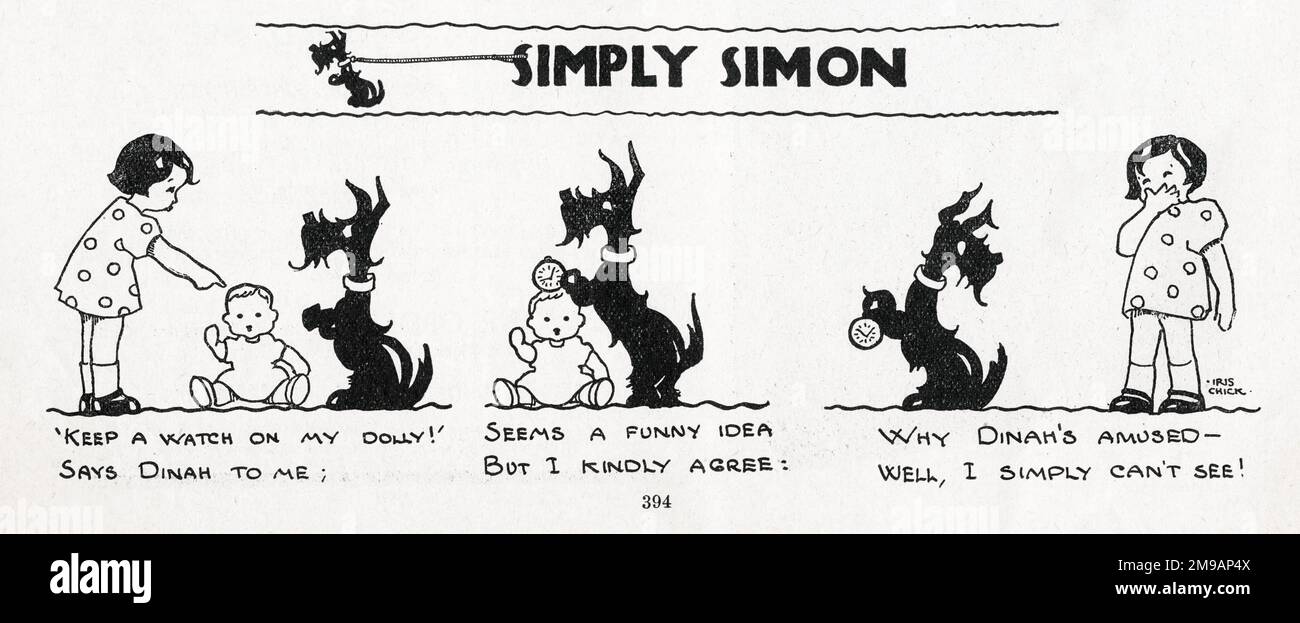 Simply Simon Cartoon Strip by Iris Chick in Tail-Wagger-Magazine Stock ...