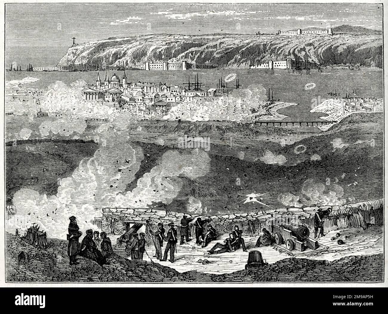 Siege of Sebastopol (Sevastopol), Crimean War Stock Photo - Alamy