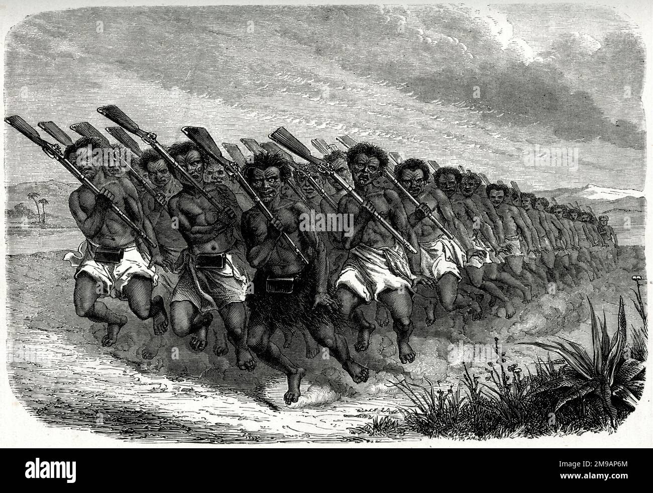 Maori war dance with weapons hi-res stock photography and images - Alamy