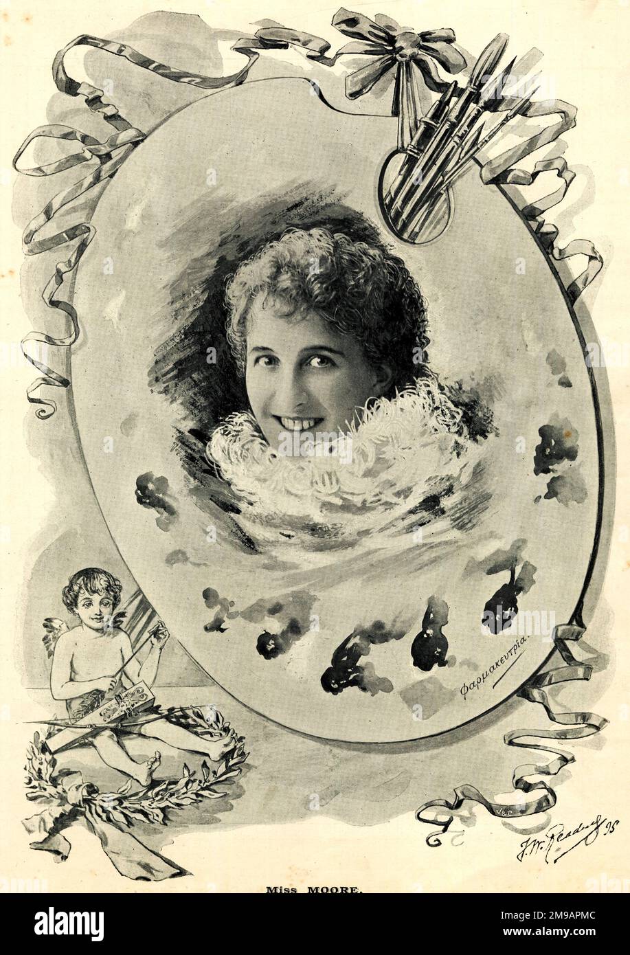 Miss Moore, actress Stock Photo - Alamy