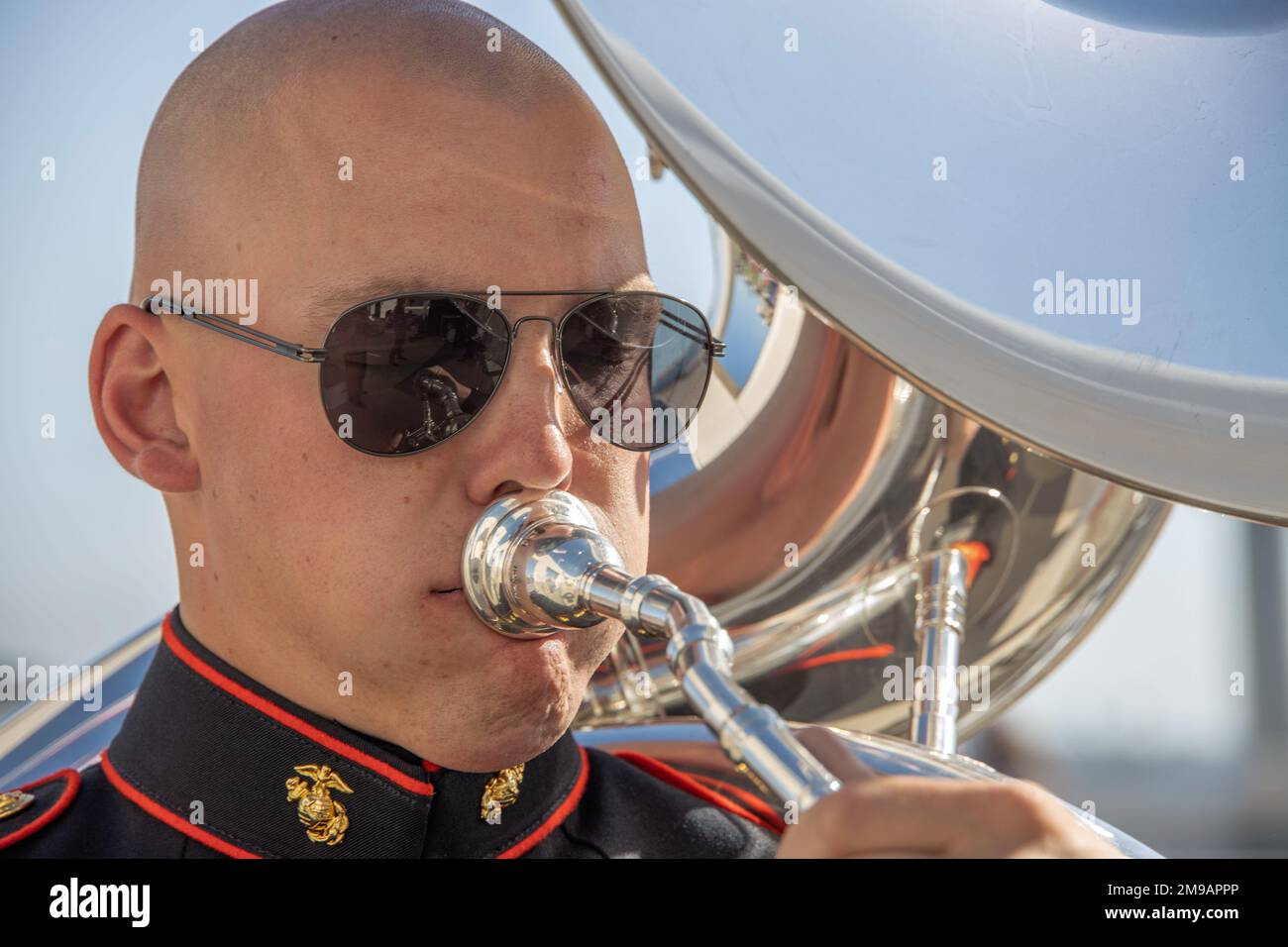 U.S. Marine Corps Sgt. Brandon Merrill with Headquarters Company ...