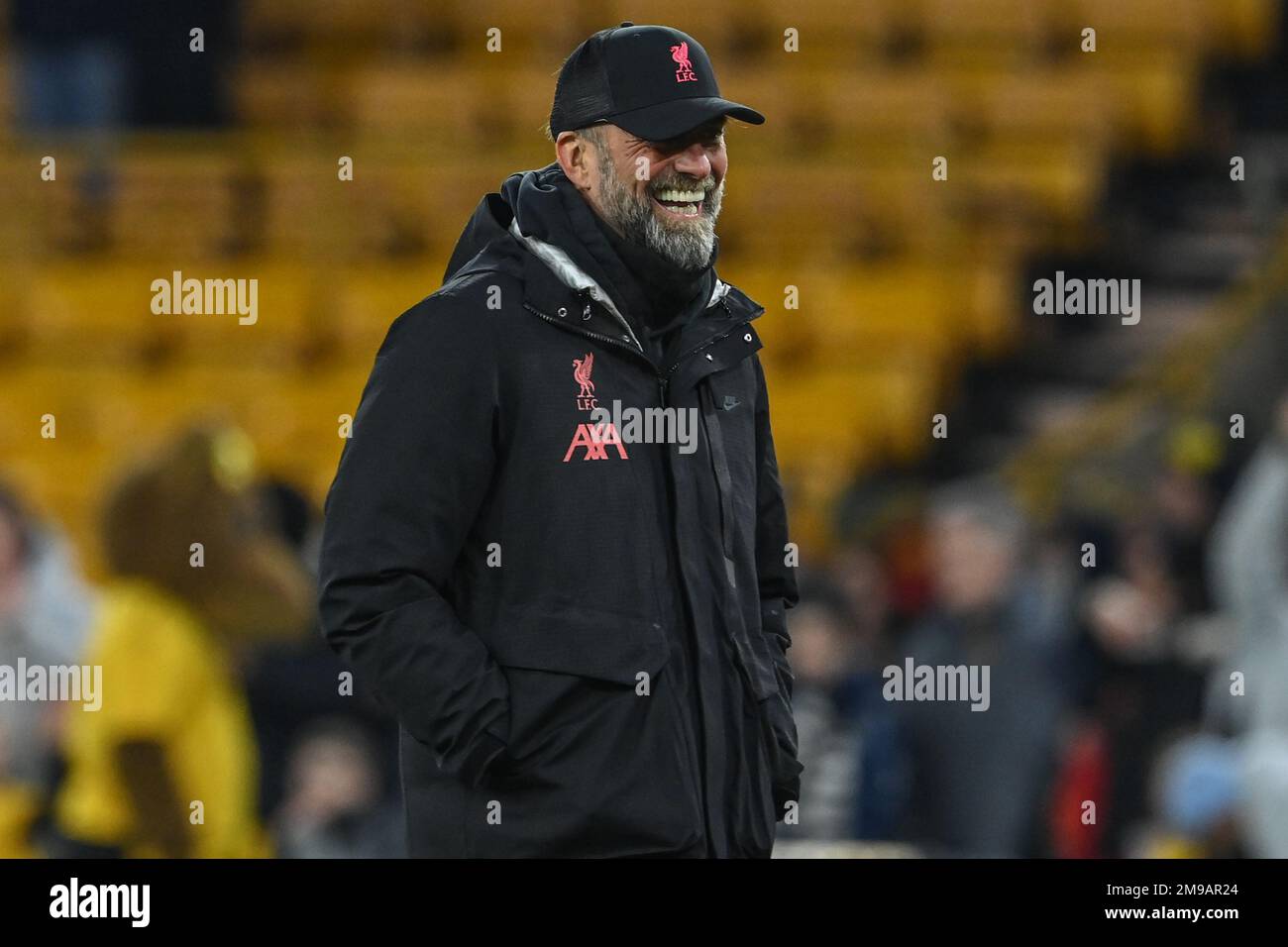 Jürgen Klopp manager of Liverpool full of laughter in the pregame ...