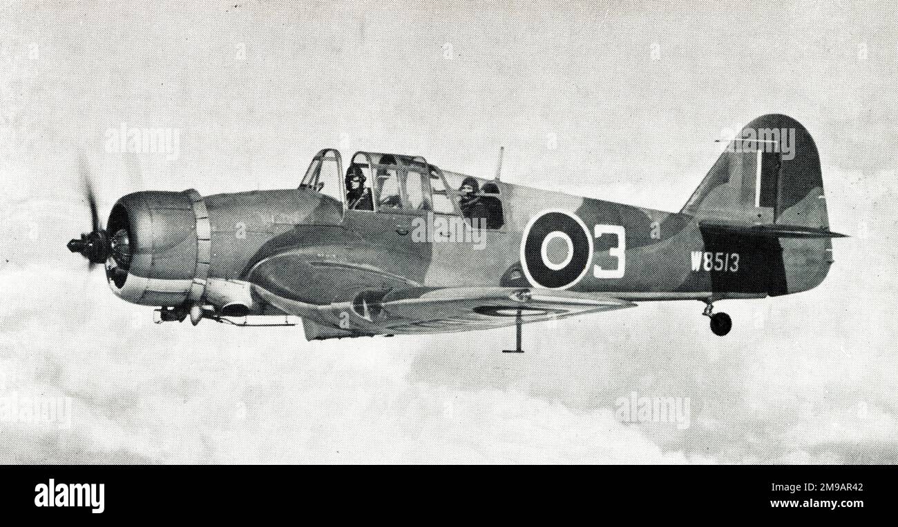 RAF Phillips and Powis Miles Master III Advanced Trainer Aircraft, WW2 ...