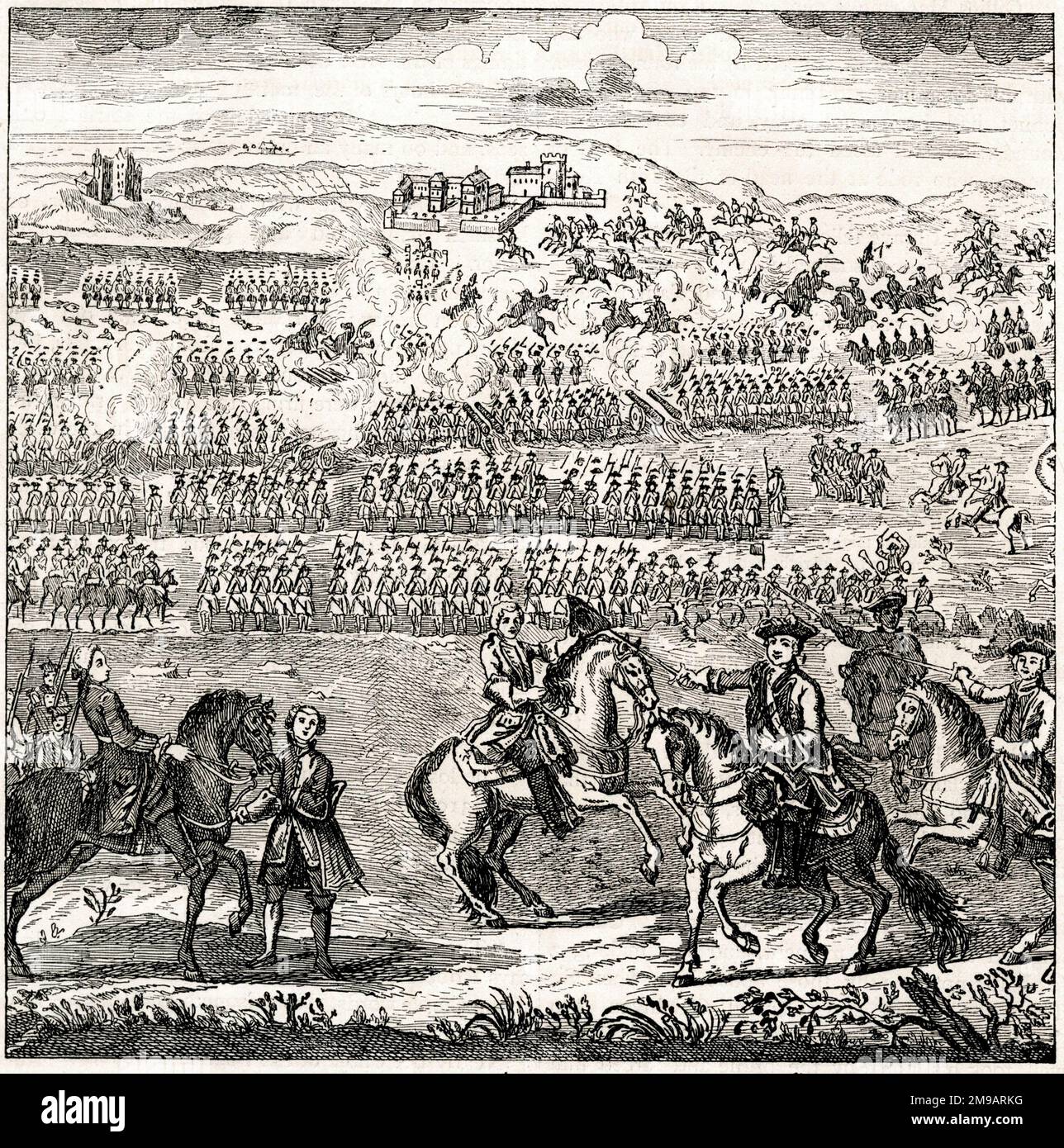 The Battle of Culloden, 16 April 1746, during the Jacobite Rising Stock ...