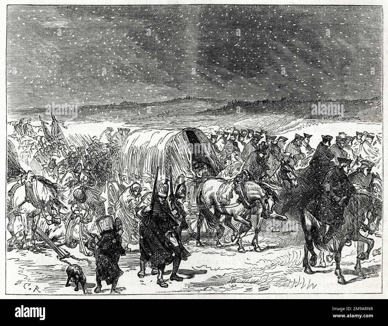 Passage of the Issel (Ijssel), a river which runs through Germany and ...