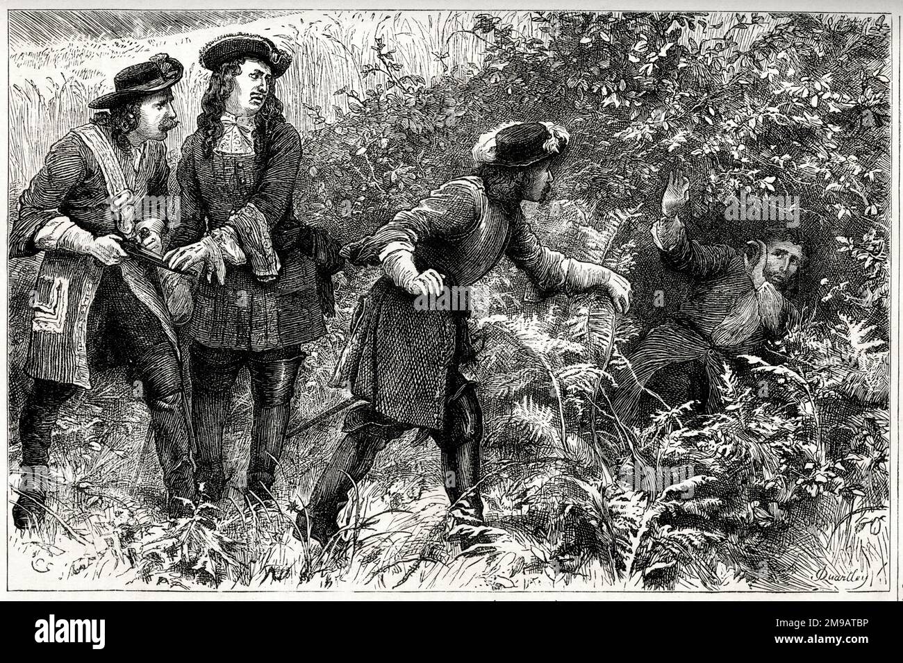 Capture of James Scott, 1st Duke of Monmouth, hiding in a ditch on 8 ...