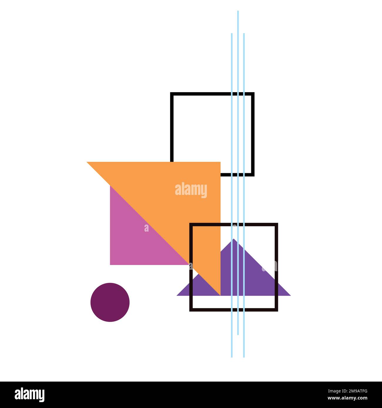 Circle and triangle shapes Cut Out Stock Images & Pictures - Alamy