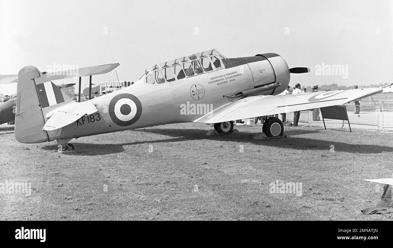 Harvard aeroplane aircraft plane Black and White Stock Photos & Images ...