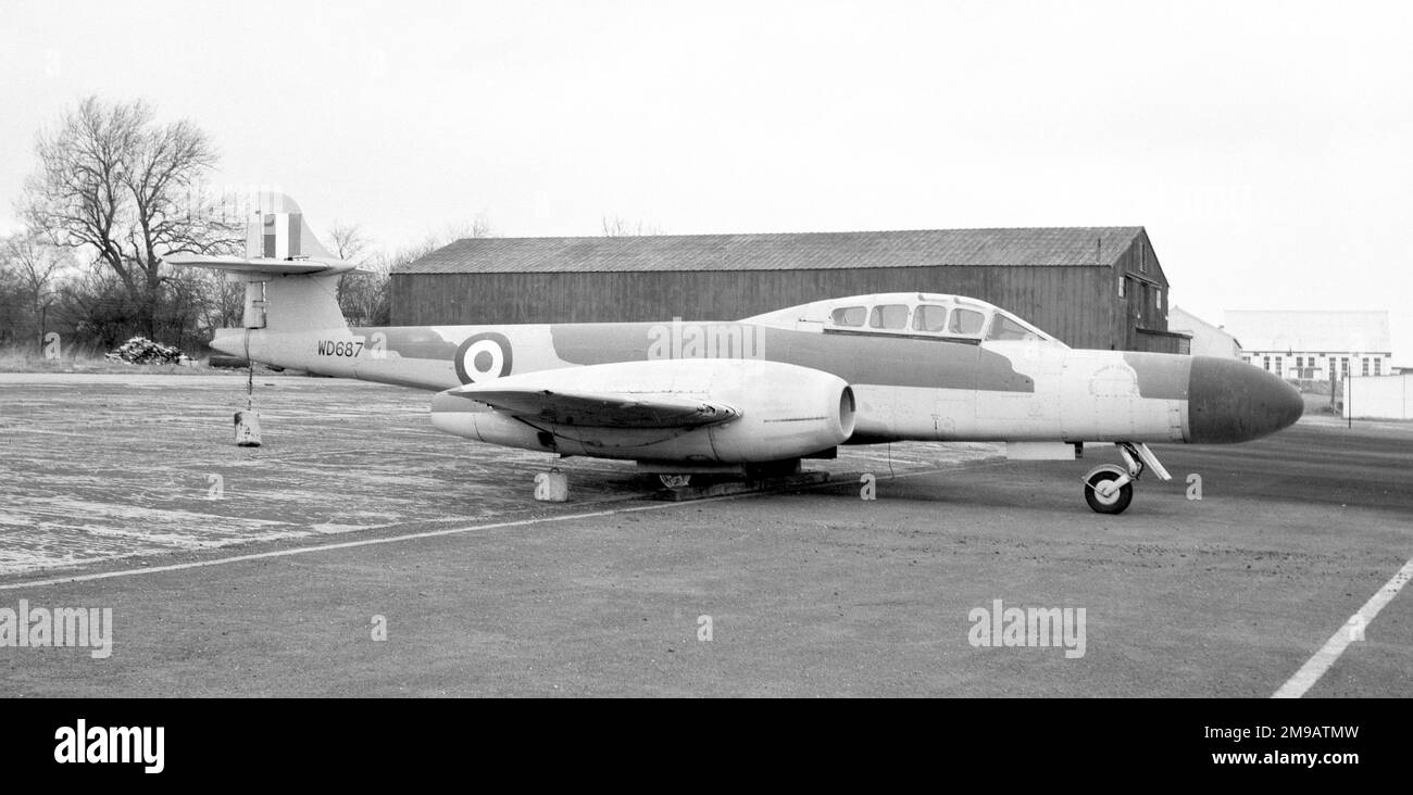 Armstrong-Whitworth Meteor NF.11 WD687, at the Ministry of Aviation ...