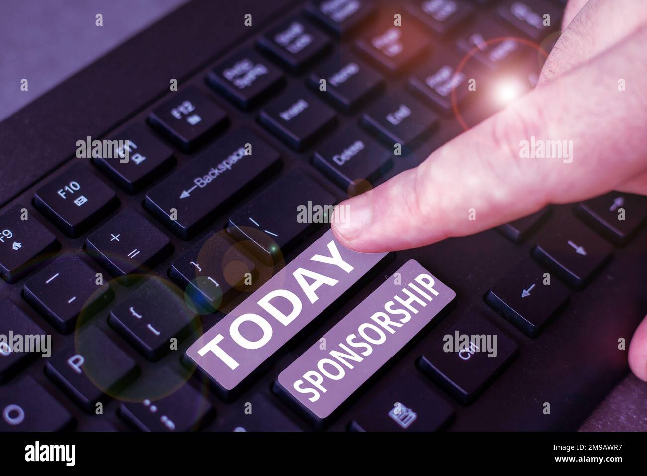 Writing displaying text Sponsorship. Business showcase Position of ...