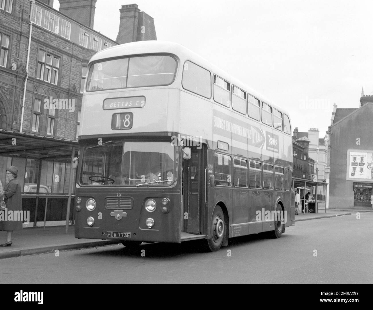Leyland Titan Alexander '73' HDW773E, double-decker bus: the number 18 ...