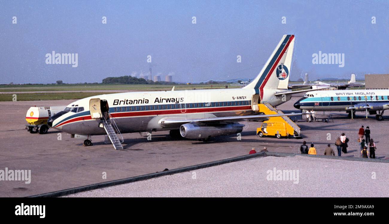 Boeing 737-204 G-AWSY (msn 20236, line Number 166), of Britannia ...