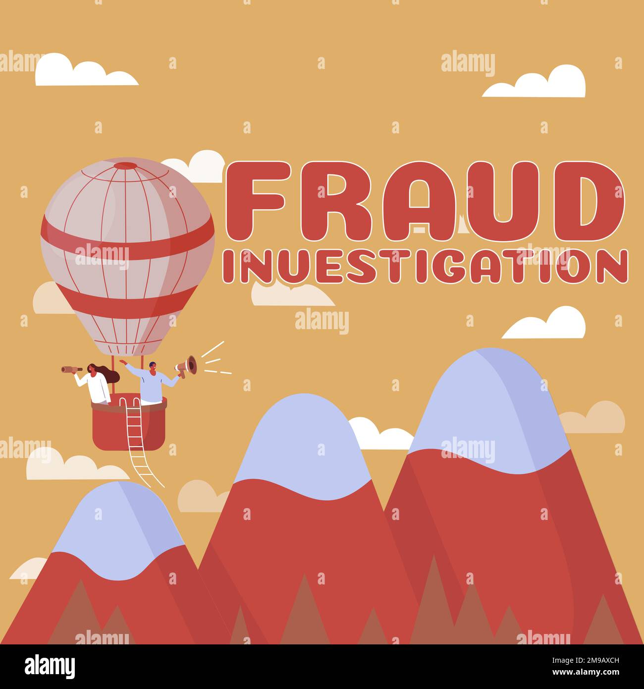 Inspiration showing sign Fraud Investigation. Word Written on process ...