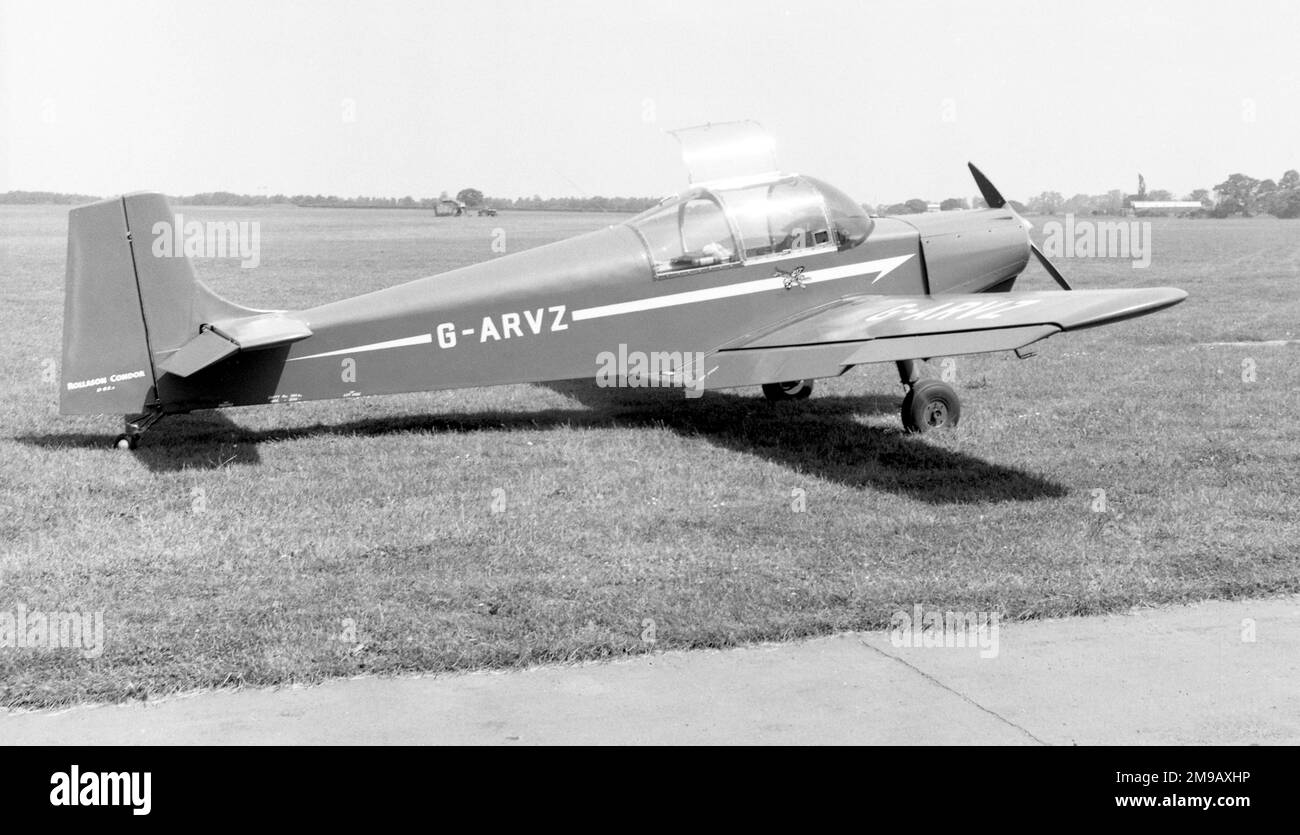 Rollason D.62A Condor G-ARVZ (msn RAE/606), at Sywell in June 1964 ...