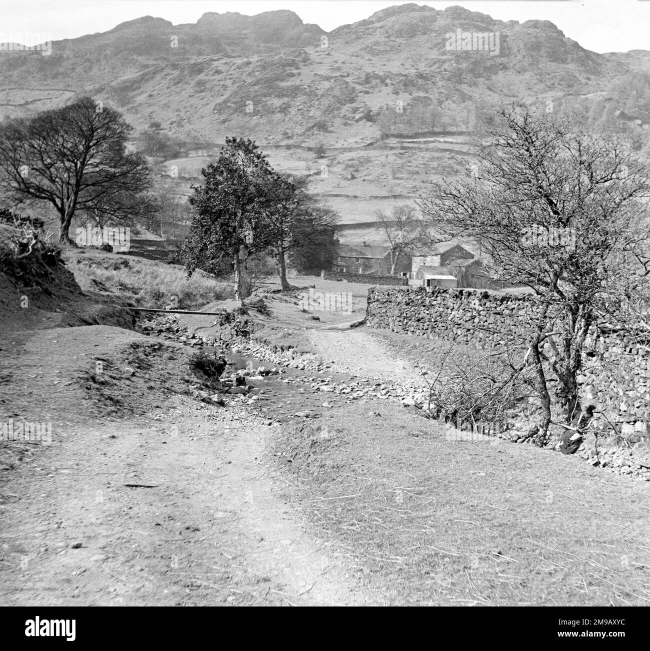 Scene of the Lake District in the 1920s Stock Photo - Alamy