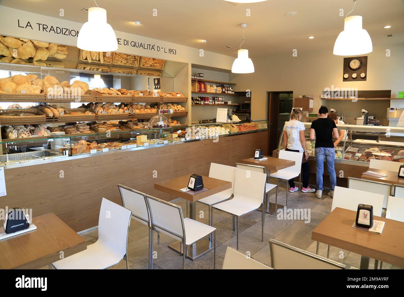 Italian bakery, Panificio, pasticceria, Italy Stock Photo - Alamy