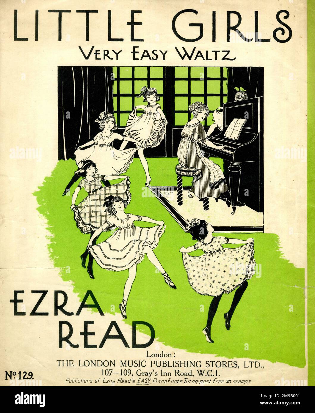 Music cover, Little Girls Very Easy Waltz, by Ezra Read Stock Photo - Alamy